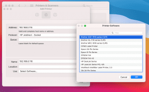 Steps for Adding the Network Printer(Mac OS) - Loyalty-secu