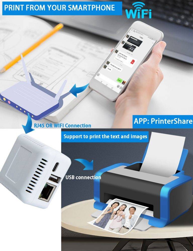 WiFi Wireless USB Print Server | Loyalty-secu