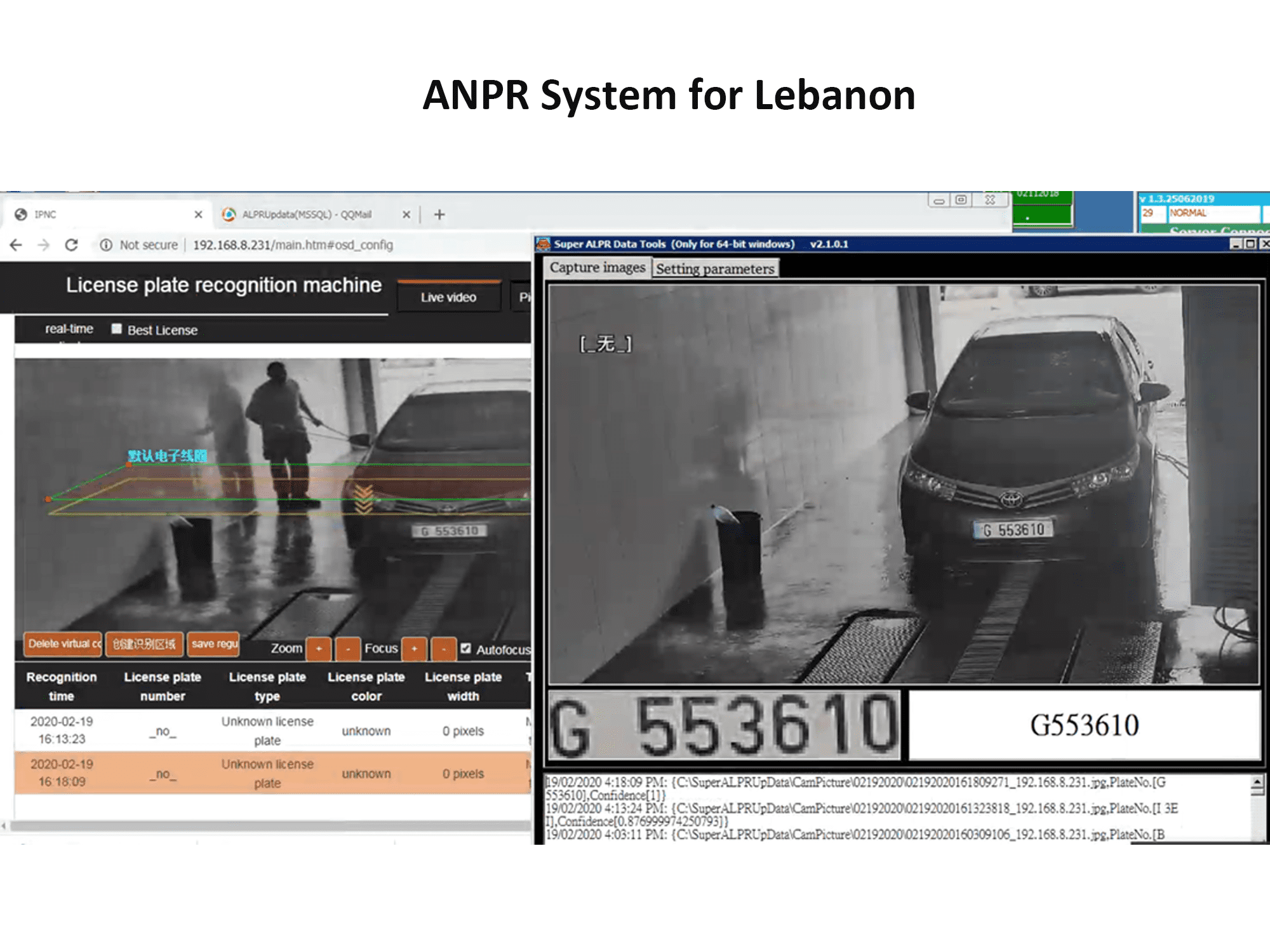 All in One 5MP License Plate Recognition Machine ANPR LPR Camera System ...
