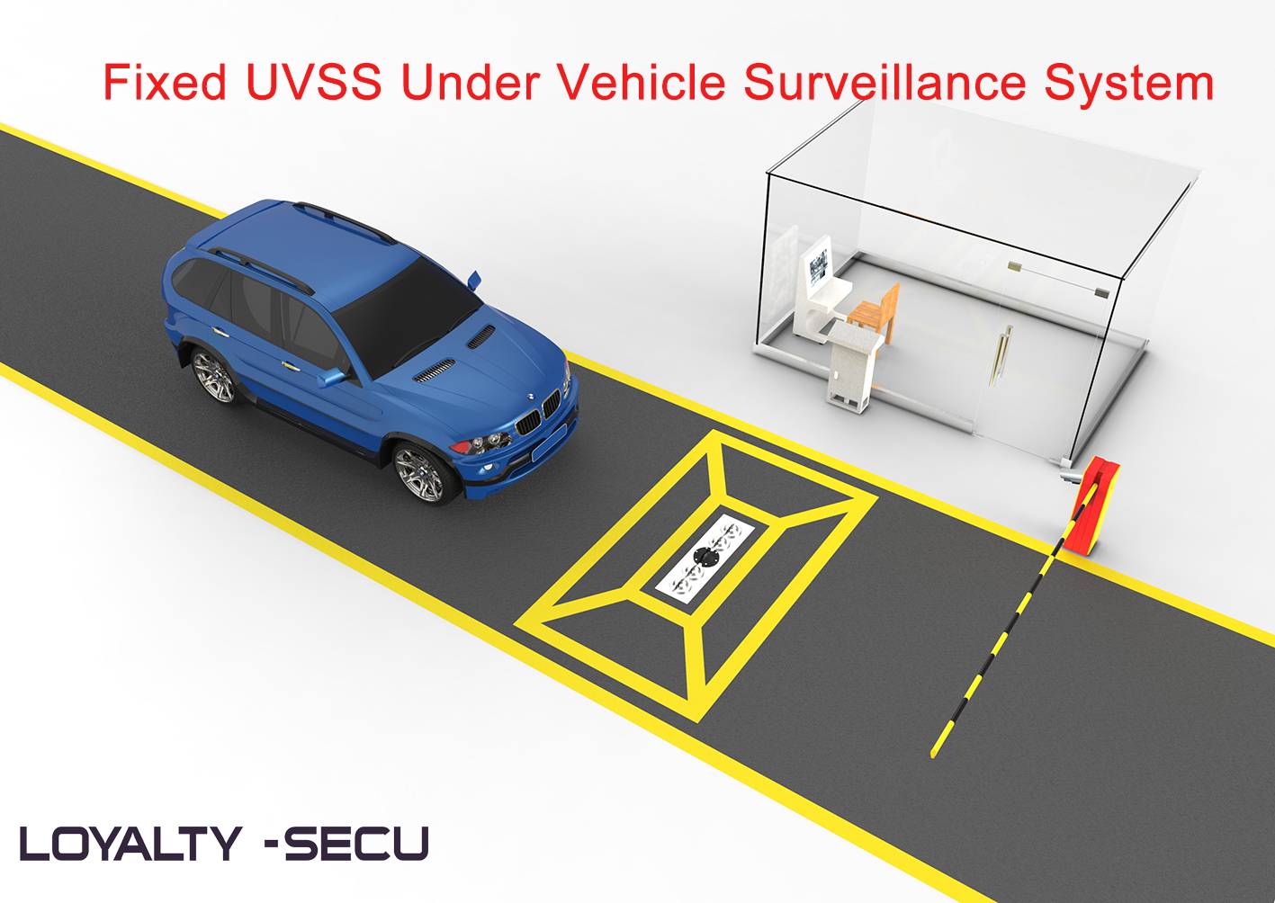 Under Vehicle Surveillance Scanning System UVSS with License Plate ...