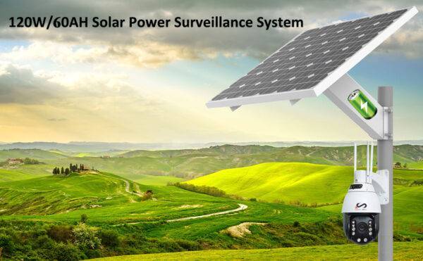 Off-Grid 120W 60AH Solar Panel Power Solution for CCTV System and 4G ...