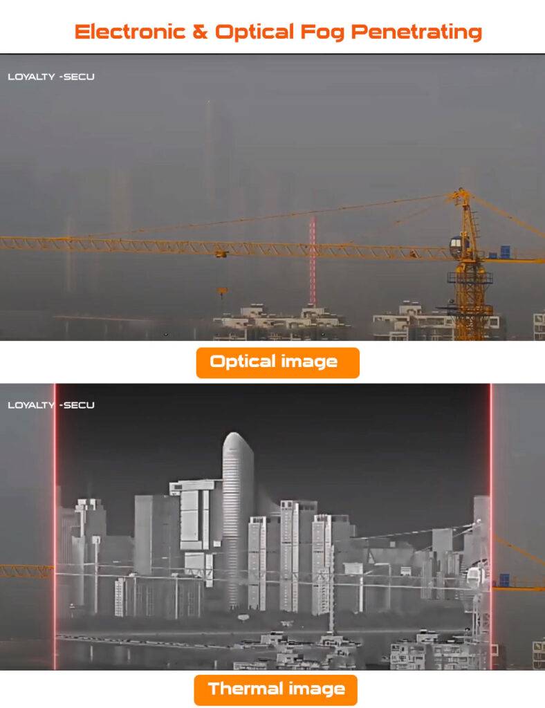 Network Dual Sensor Dual Vision HD Temperature Detection Thermal and ...
