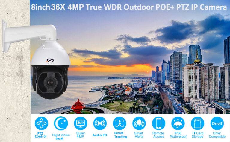 Outdoor 4MP 36X Optical Zoom High Speed POE IP PTZ Camera IR 400M New ...