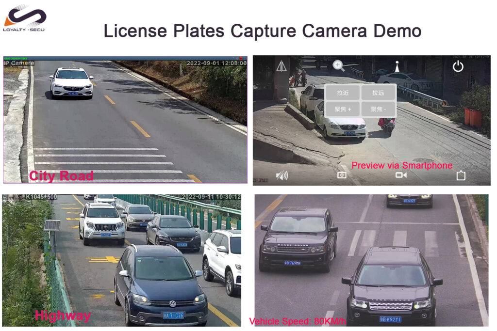 4G LTE Dual-Lens License Plates Capture ANPR LPR Camera for Parking Lot ...
