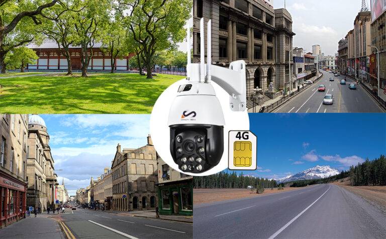 4G LTE Cellular Wireless 5MP 18X Optical Zoom Security PTZ Camera with ...